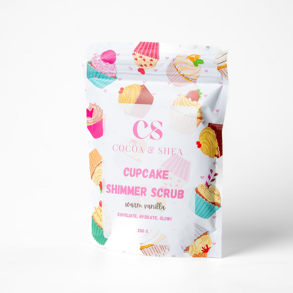 Cupcake Shimmer Scrub - Natural Body Care in Kuwait | Cocoa & Shea ...